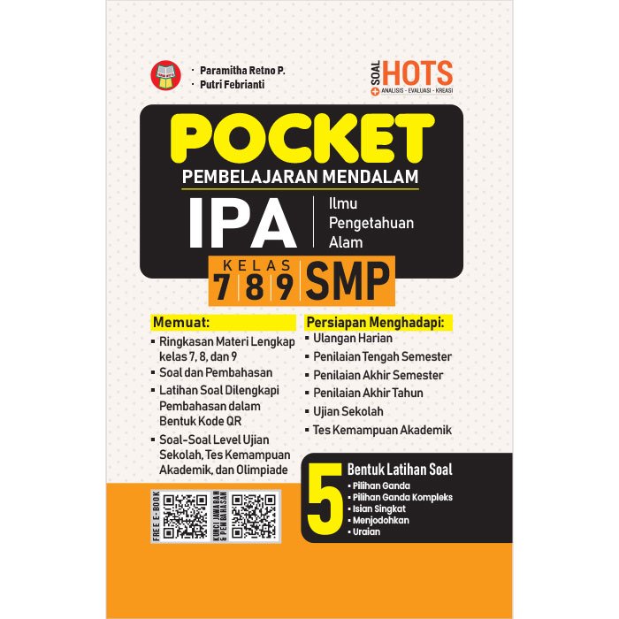 Pocket IPA untuk SMP Kelas 7-8-9 - Yrama Widya Official